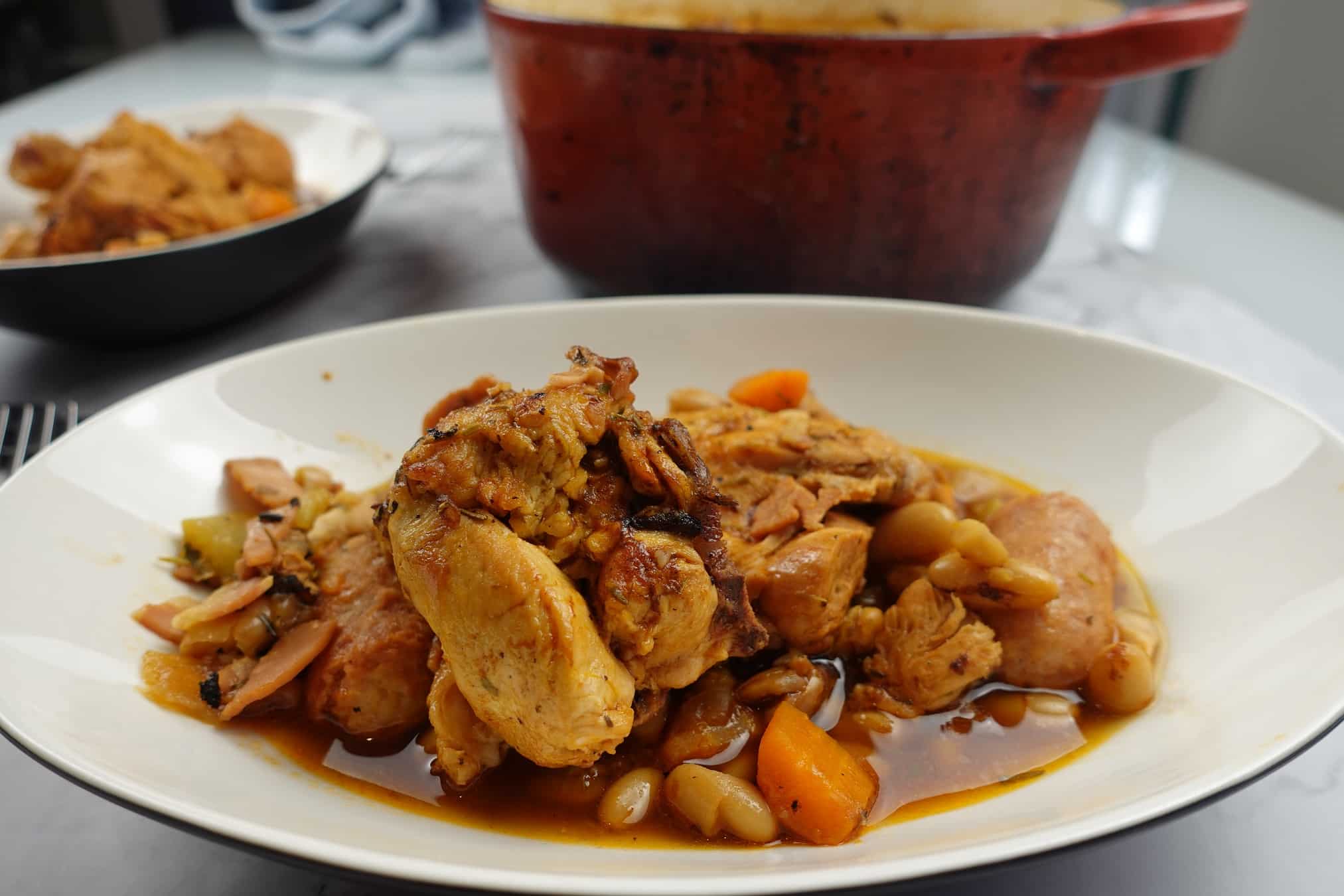 Whole Chicken French Cassoulet - Cooking Blog